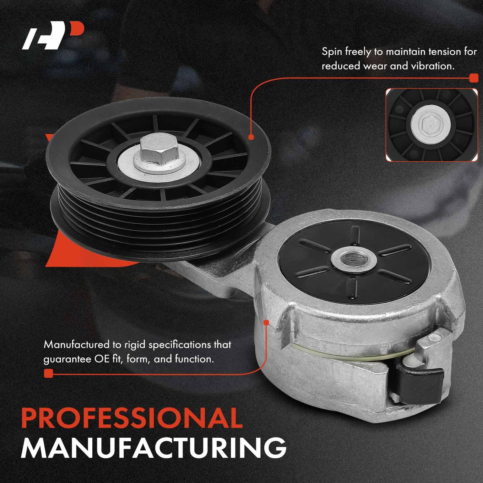 A-Premium Belt Tensioner Assembly Compatible with Chevrolet C2500/C2500 ...