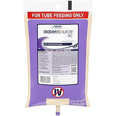 Amazon.com : Nestle Diabetisource AC Dietary Aids Tube Feeding, 50.7 ...