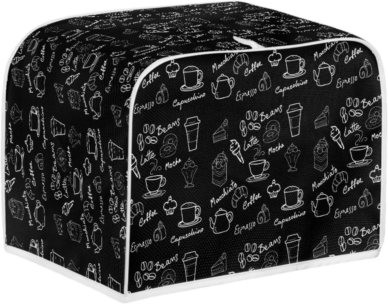 Amazon.com : 4 slice Toaster Cover, Polyester Fabric Quilted Four Slice ...