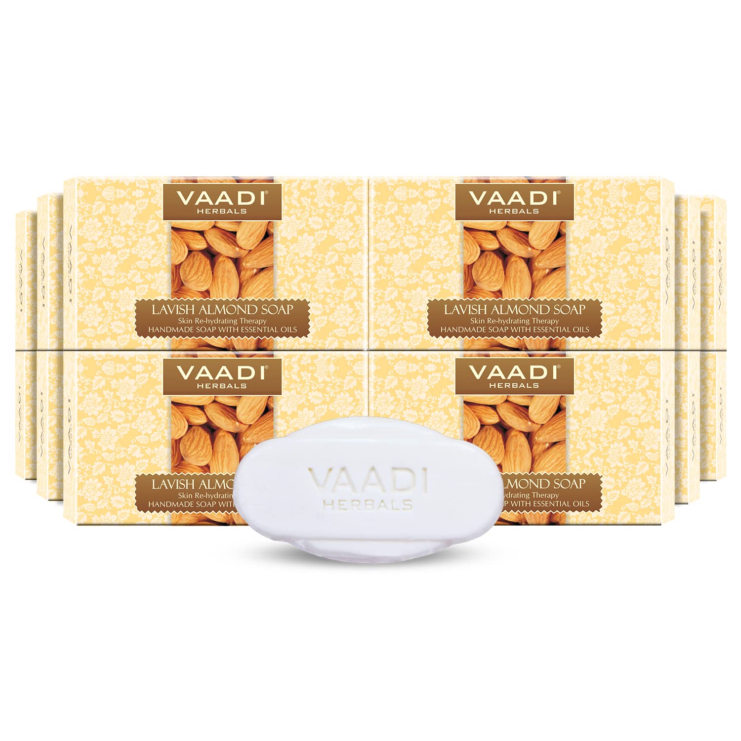 Buy Vaadi Herbals Lavish Almond Soap, 75g (Pack of 12) Online at Low ...