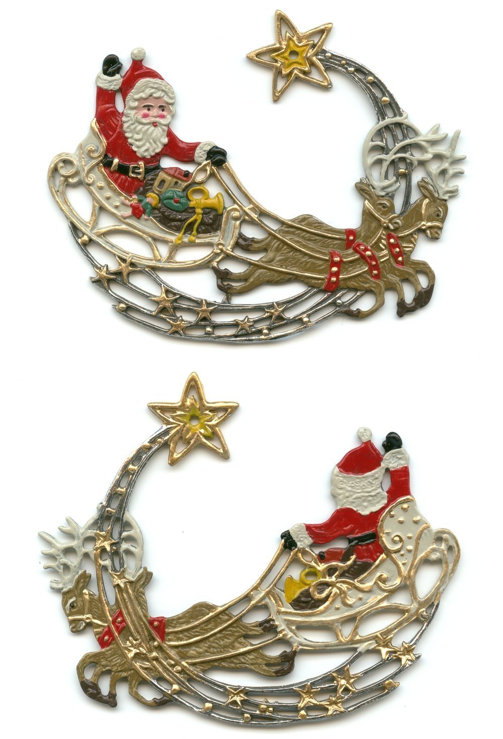 Trineo De Papá Noel Y Renos De Peltre Trineos De Papá Noel: