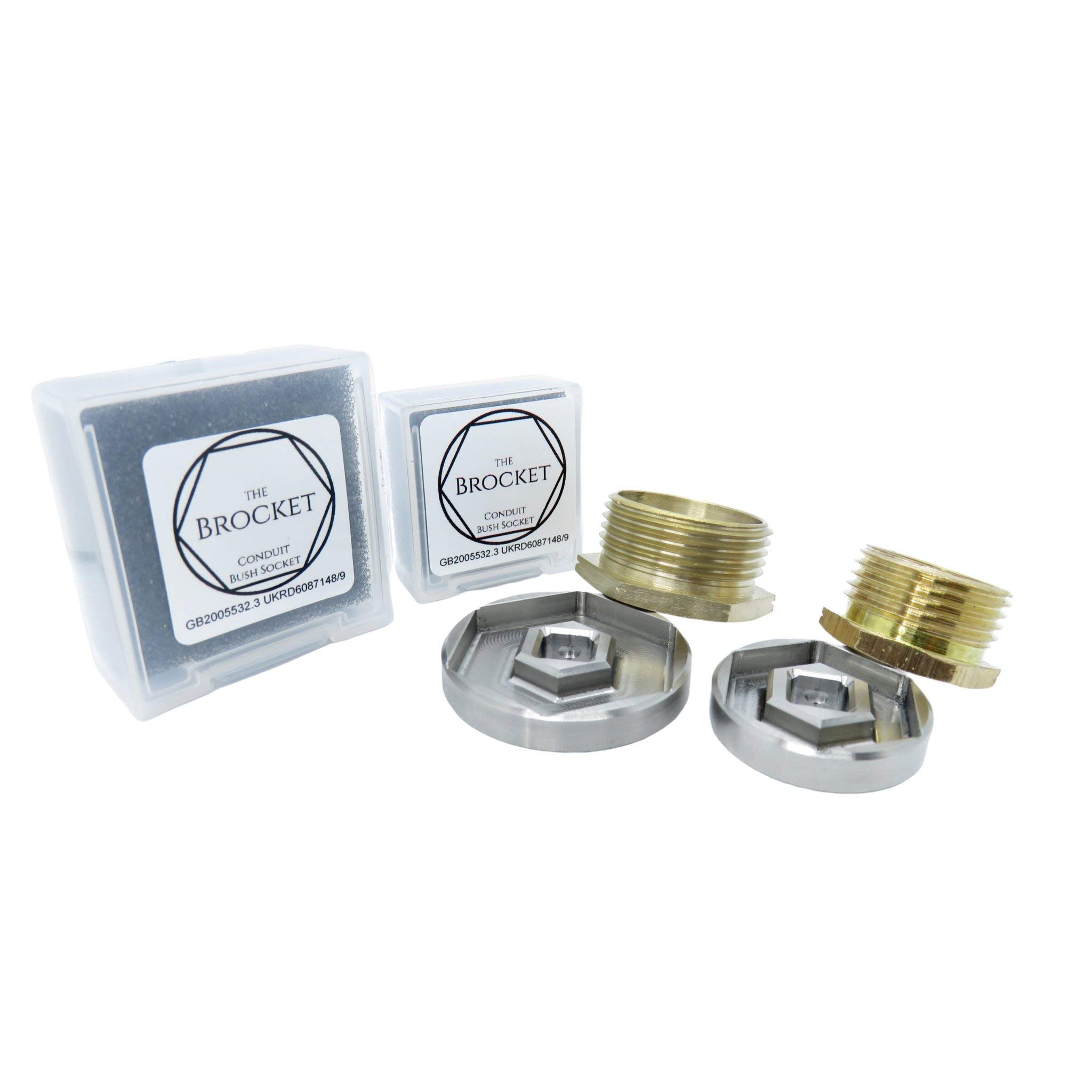 Brocket Conduit Bush Socket Set 20mm & 25mm Stainless Steel. (Made in ...