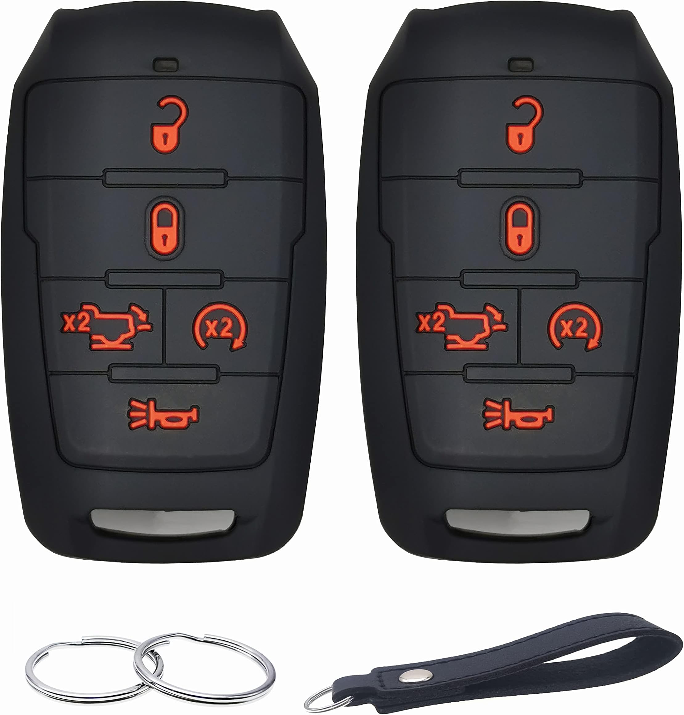 Amazon.com: REPROTECTING Silicone Rubber Key Fob Cover Compatible with ...