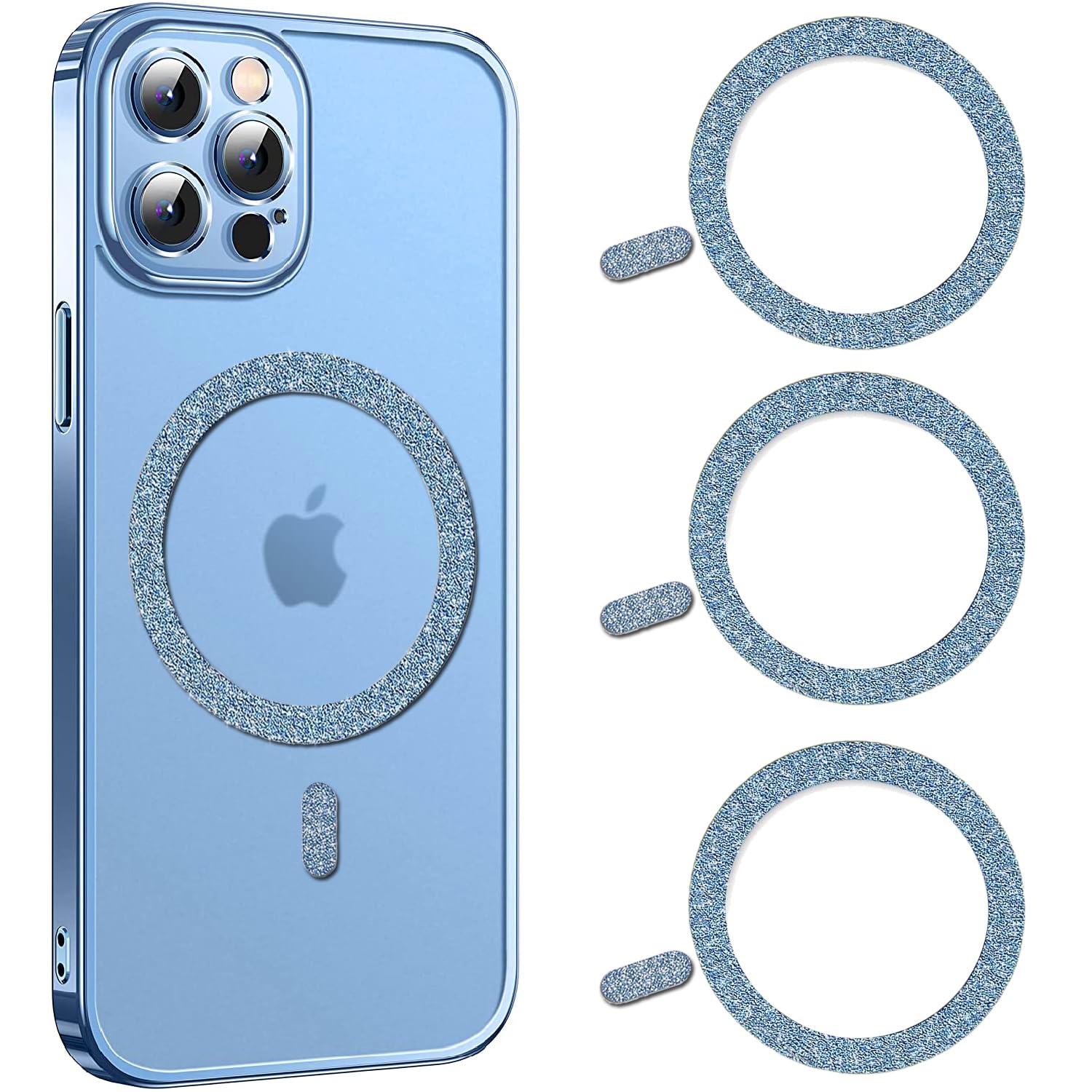 Amazon.com: COJOC for MagSafe Ring Stickers, Glitter Universal Magnetic ...