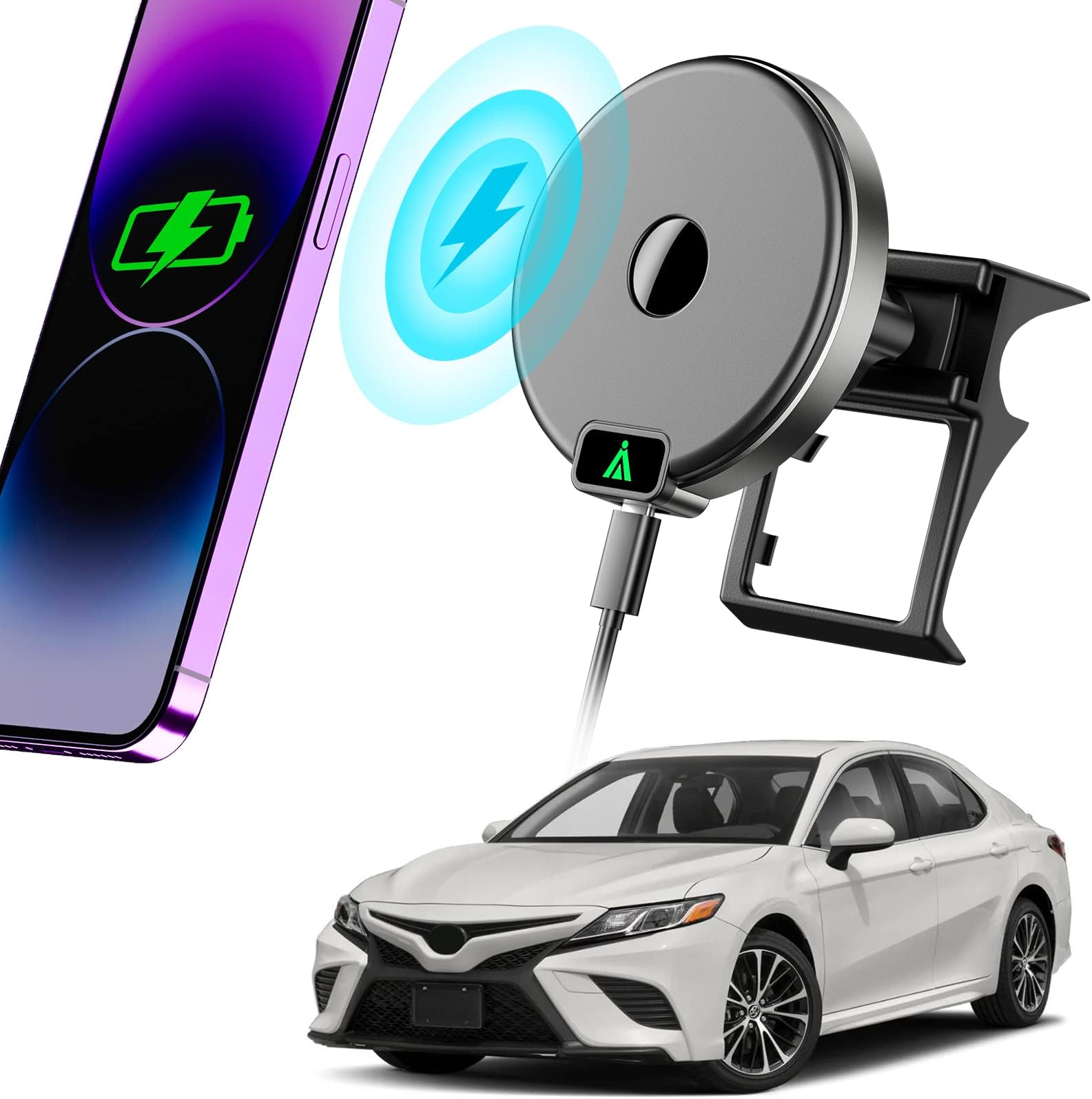 Amazon.com: Magnetic Wireless Car Charger,Specific Phone Mount for ...