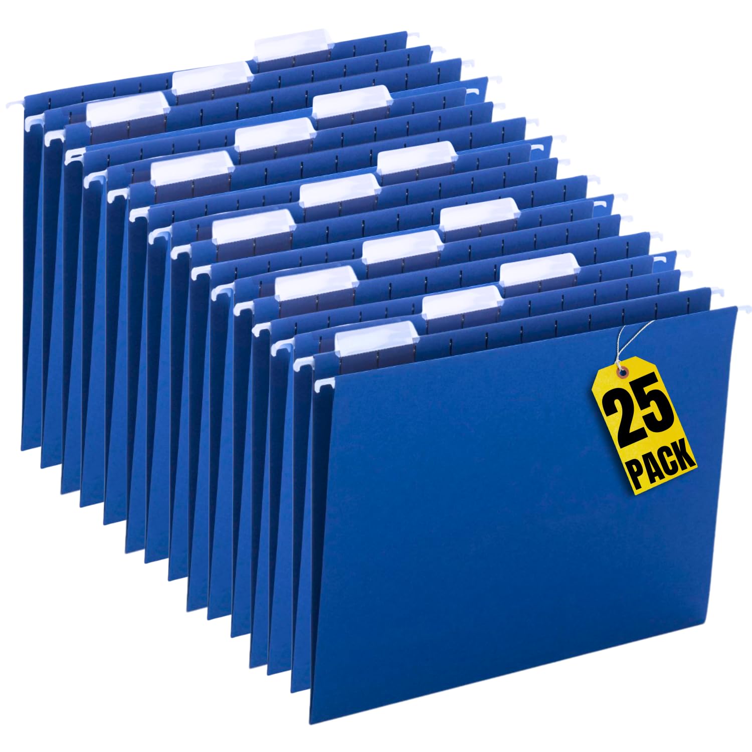 Amazon.com : 1InTheOffice Blue Hanging File Folders, Hanging File ...