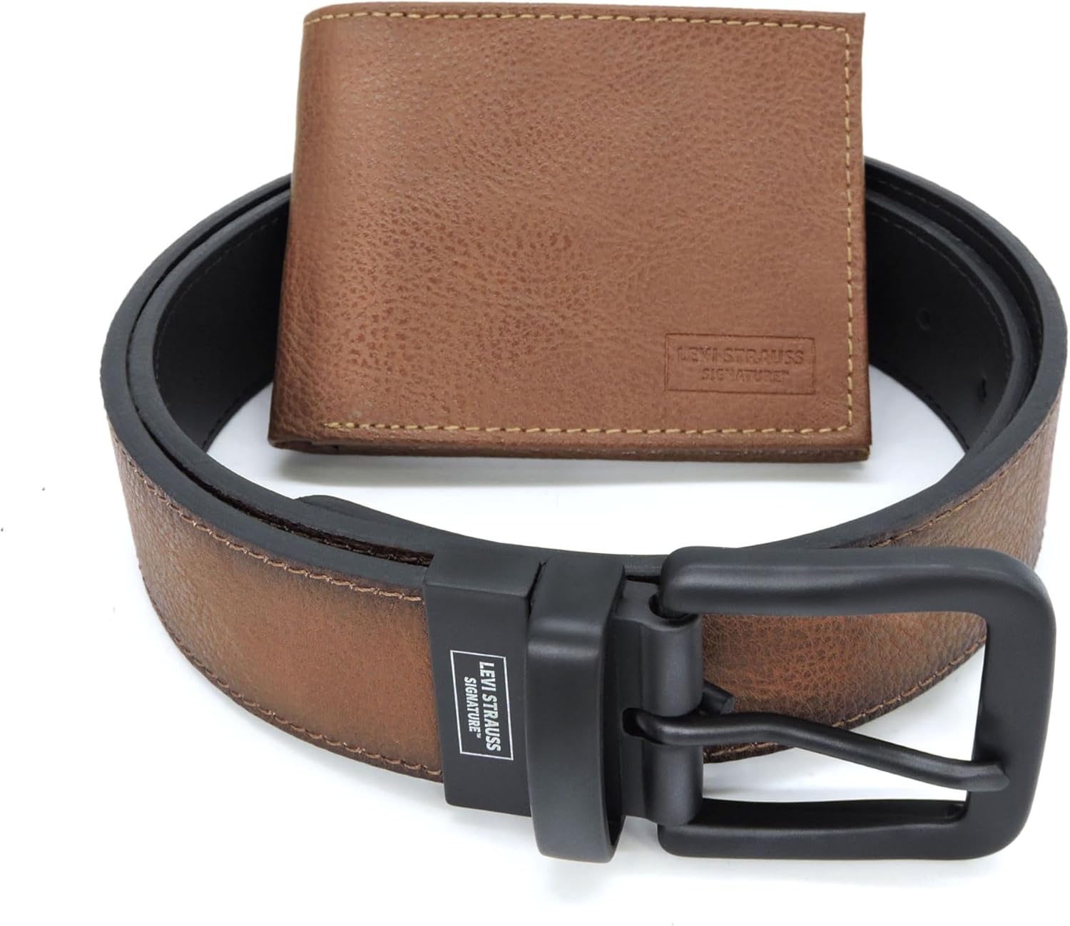 Levi Strauss Signature Reversible Leather Belt & Wallet for Men | Best ...