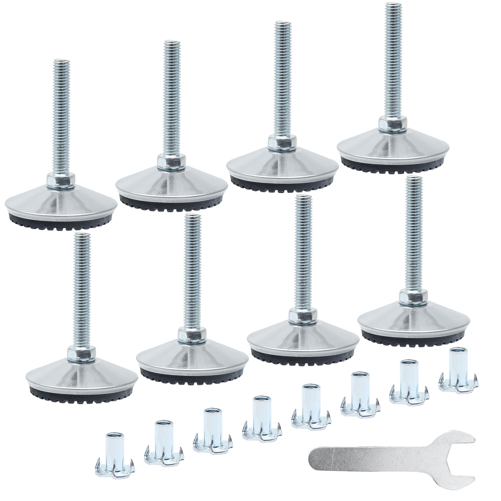 Amazon.com: HARSKIYER 8pcs Furniture Levelers, M8 Leveling Feet ...