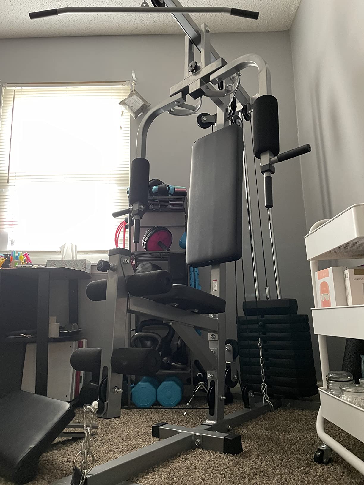 $13/mo - Finance BalanceFrom Home Gym System Workout Station with 380LB ...