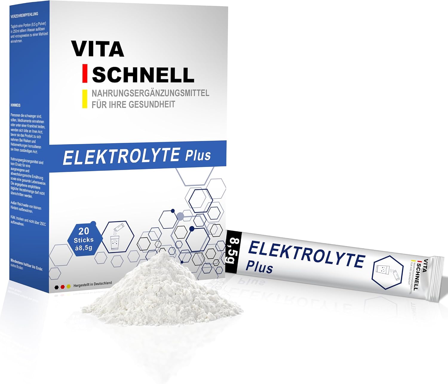 VITA SCHNELL Elektrolyte Plus Lösung zur Flüssigkeitszufuhr bei Salz ...