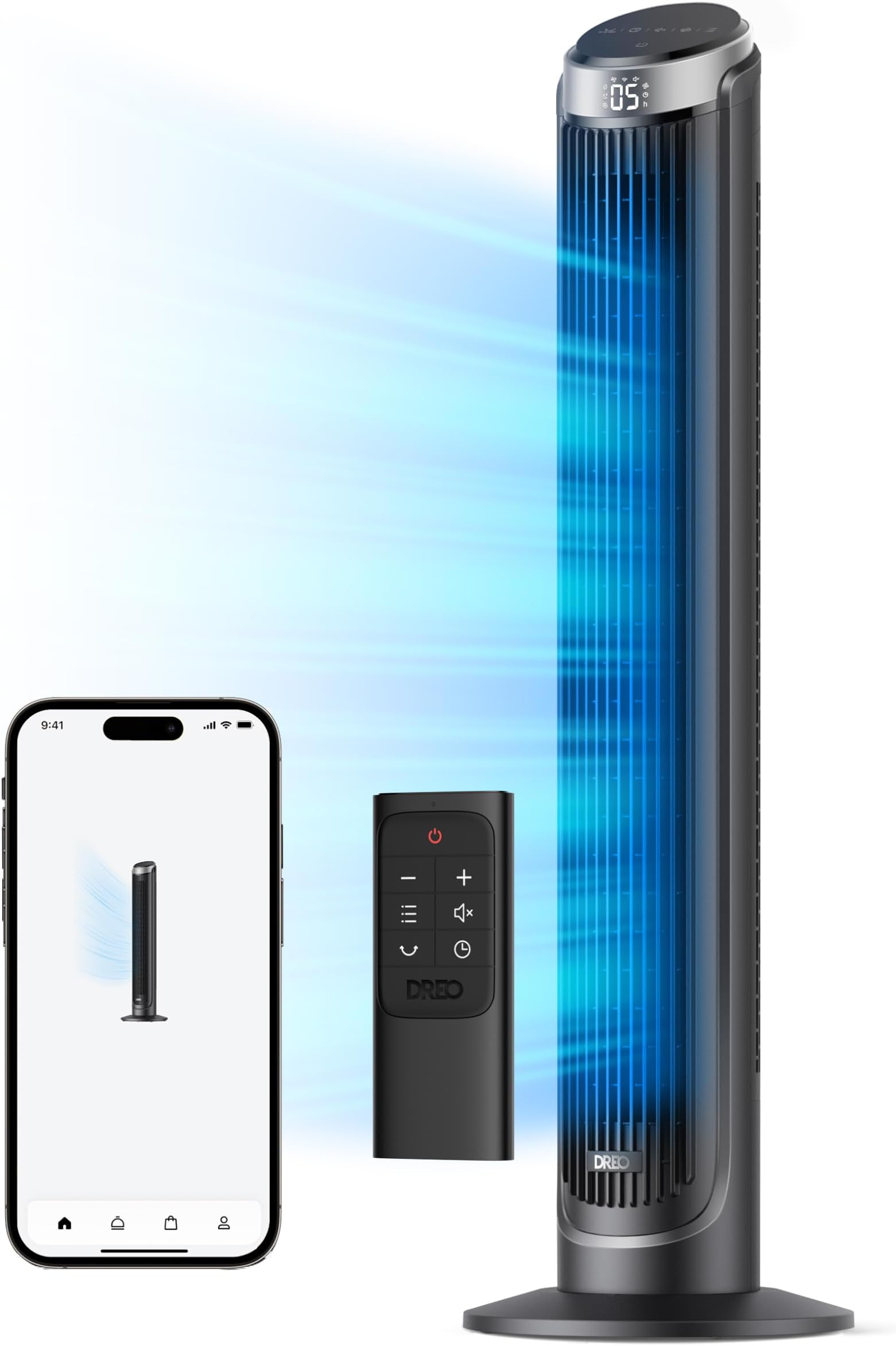 Amazon.com: Dreo Tower Fans That Blow Cold Air, 40" Evaporative Air ...