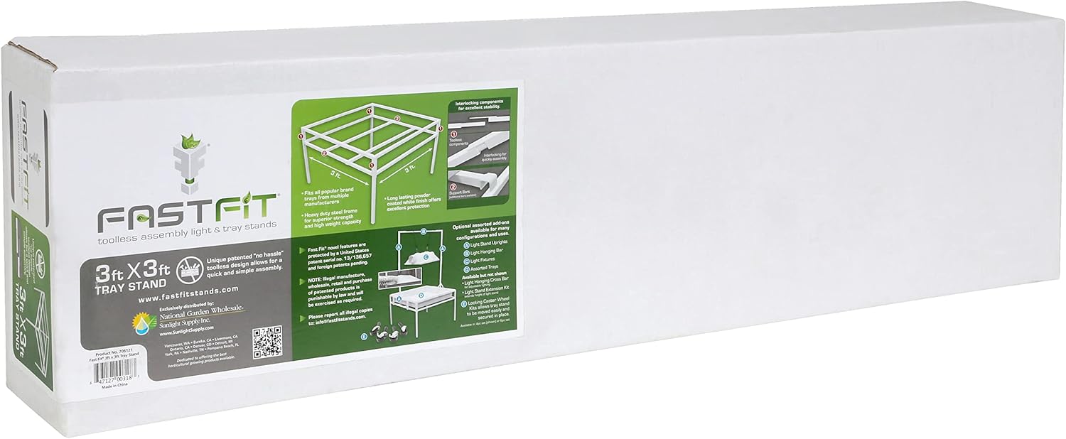 Amazon.com: Fit and Fast LTD Fast Fit Tray Stand 3' x 3' Toolless ...