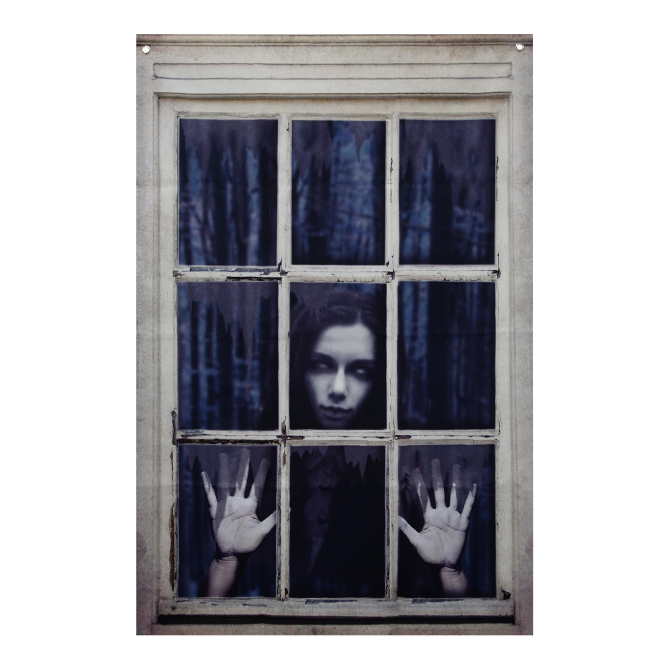 Global Gizmos 47809 Horror Halloween Window Sheet / 120 x 80cm Size/PVC ...