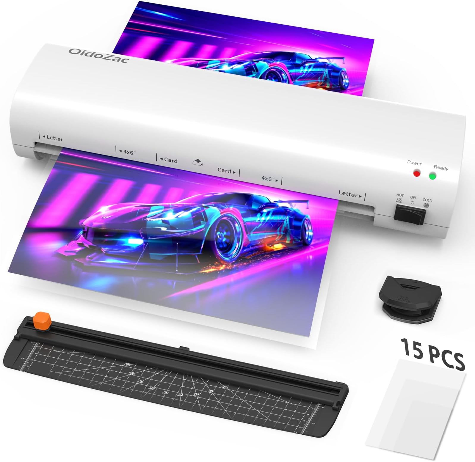 OidoZac Laminator Machine, 9-Inch Letter Size Laminating Machine with ...