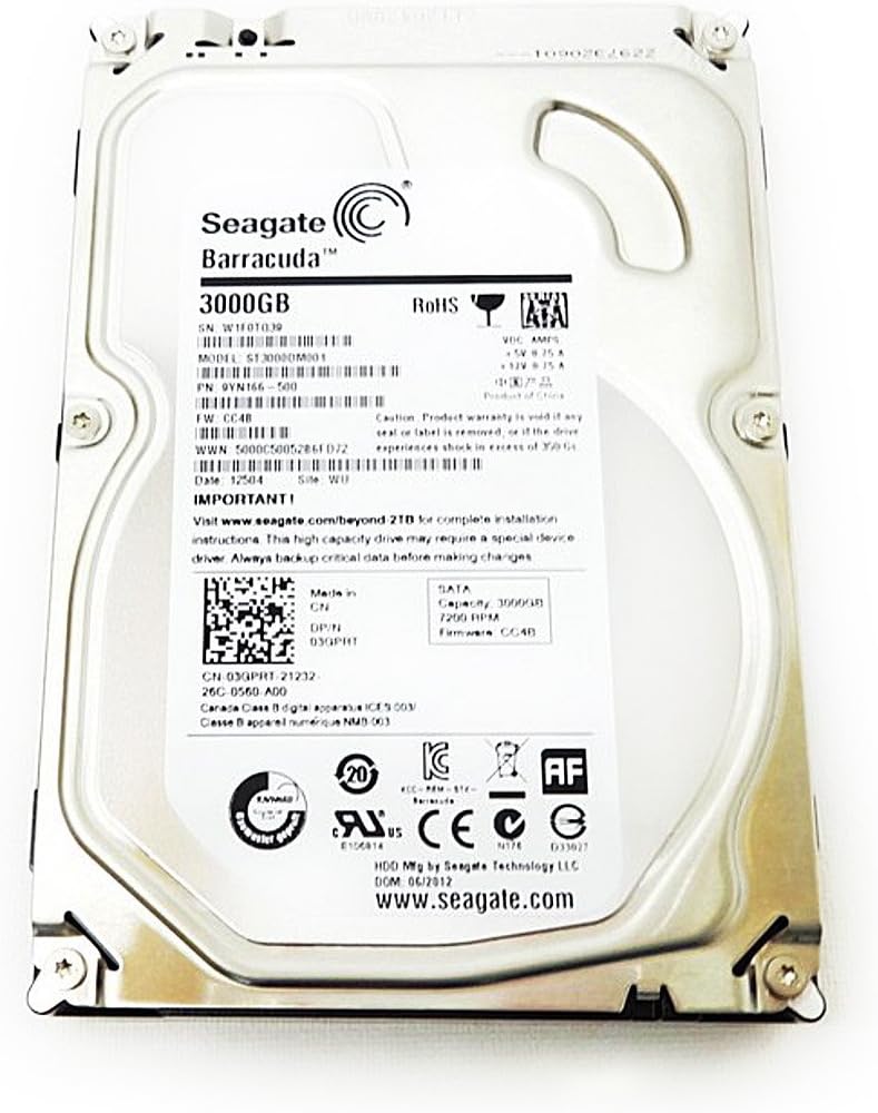 Amazon.com: (Old Model) Seagate 3TB Desktop HDD SATA 6Gb/s 64MB Cache 3 ...