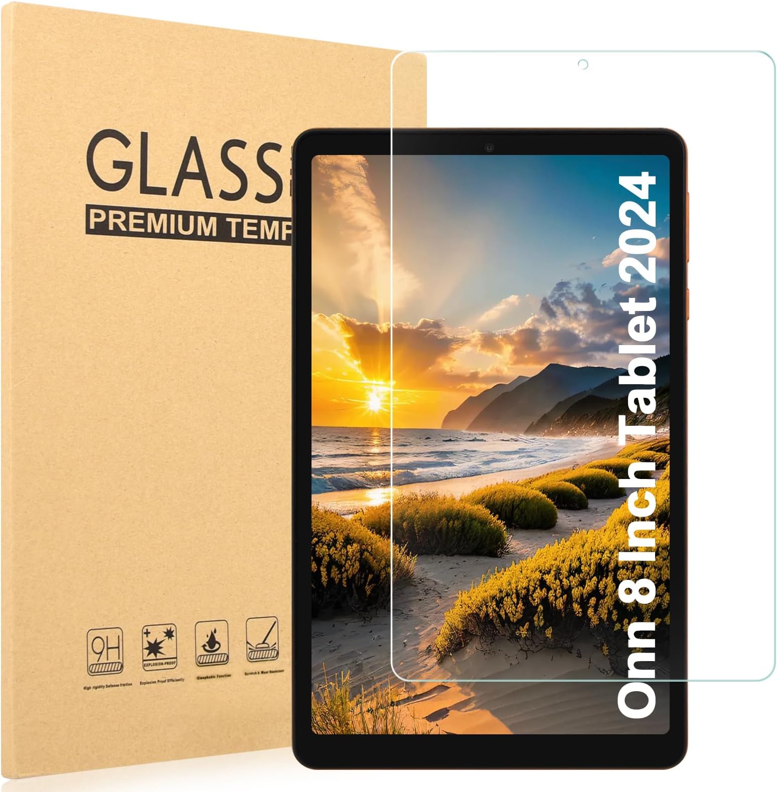 Amazon.com: ProCase 2 Pack Screen Protector for Onn 8" Tablet Gen4 2024 ...