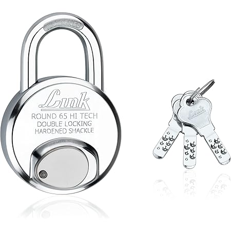 Link® Hi-Tech 65mm Round Lock | Stainless Steel Body | Hardened Shackle ...