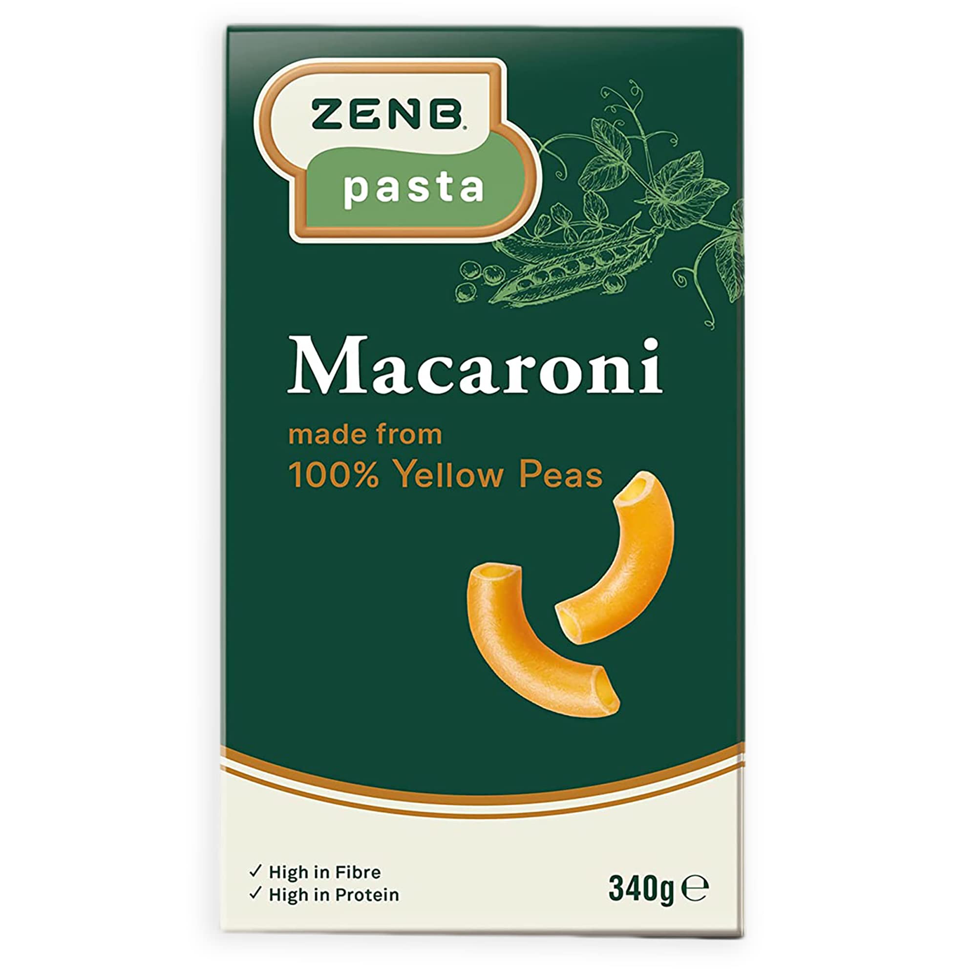 ZENB Gluten Free Pasta - 100% Yellow Pea Macaroni - Vegan and Coeliac ...