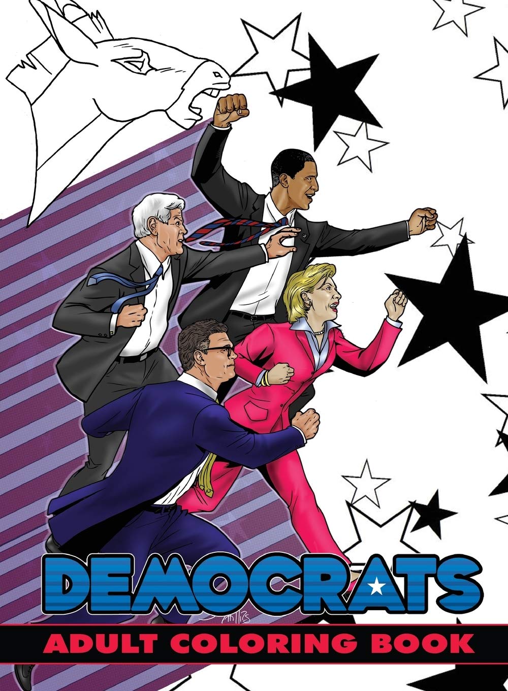Amazon.com: Political Power: Democrats Adult Coloring Book ...
