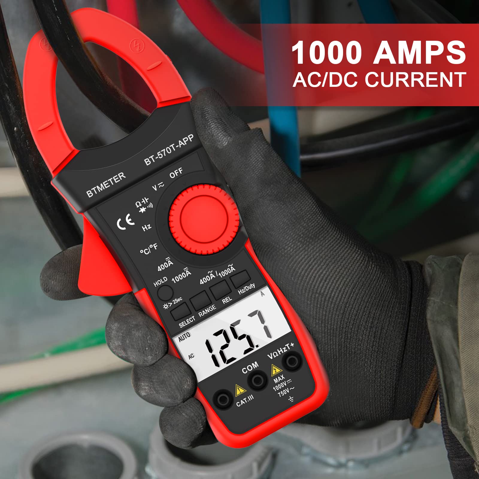 Snapklik.com : BTMETER AC/DC 1000A Clamp Multimeter, 4000 Counts ...