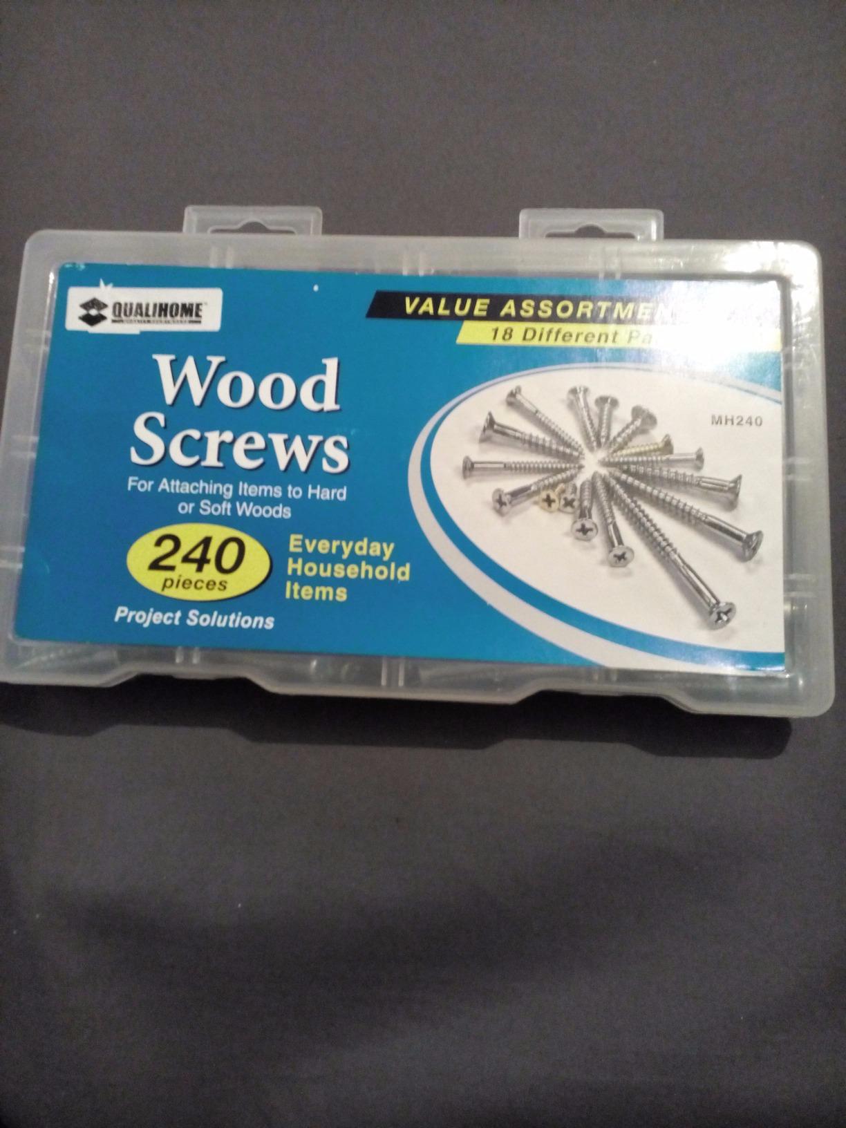 Amazon.com: #1 Wood Screw Assortment Kit, 240 Pieces, Model:, Outdoor ...