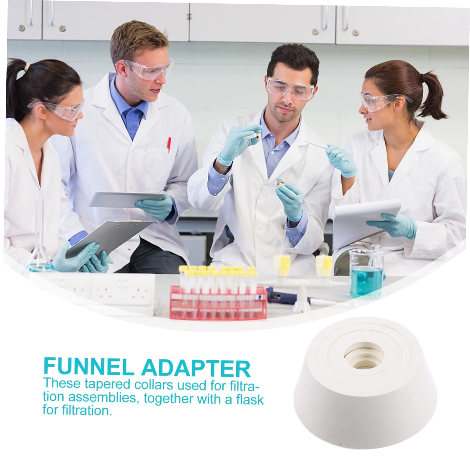 Laboratory Filtration Gaskets Rubber Sealing Cones 9-Piece Lab Filter ...