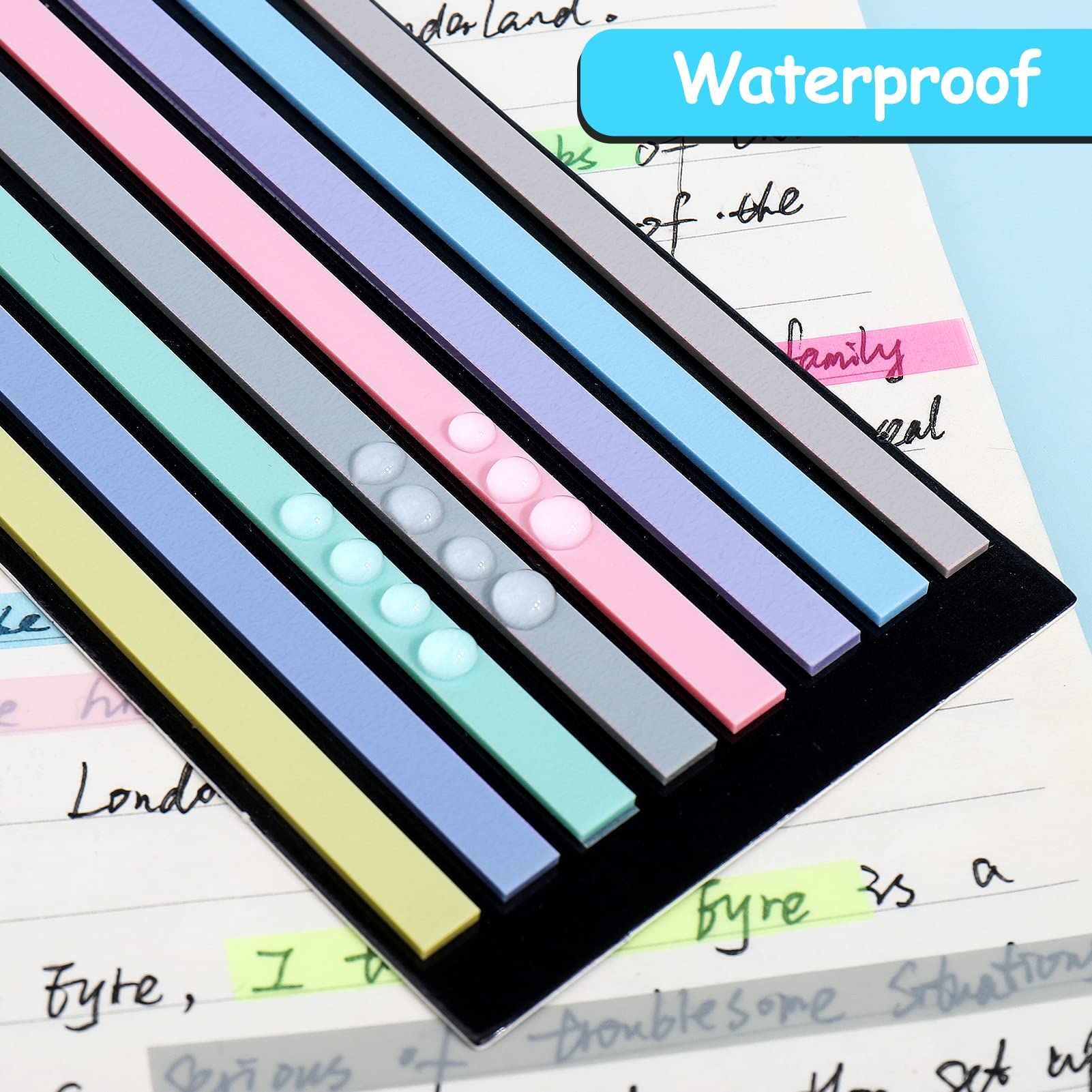 Snapklik.com : 1280Pcs Highlighter Tape, Transparent Sticky Long Page ...