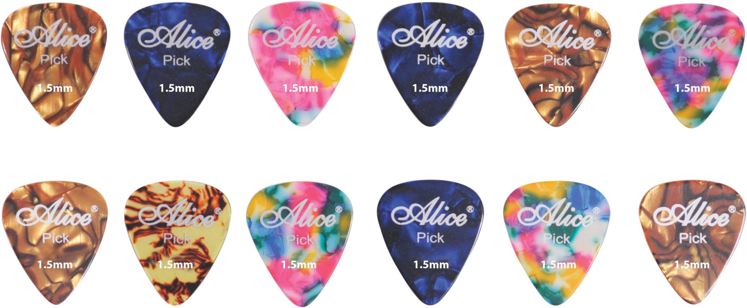 5 Mixed Plectrums Picks for Guitar : Amazon.co.uk: Musical Instruments & DJ