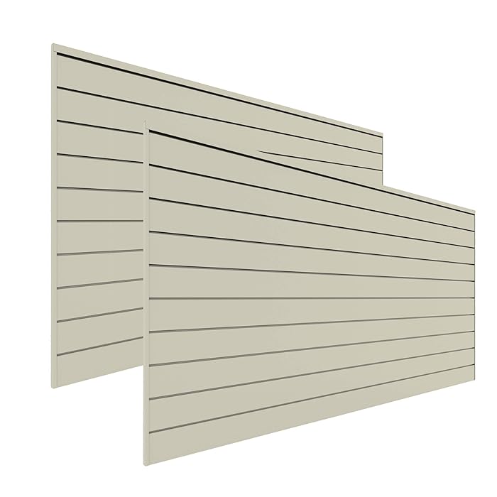 Buy PROSLAT Garage Storage PVC Slatwall Panels - 2 Packs of 8 ft. x 4 ...