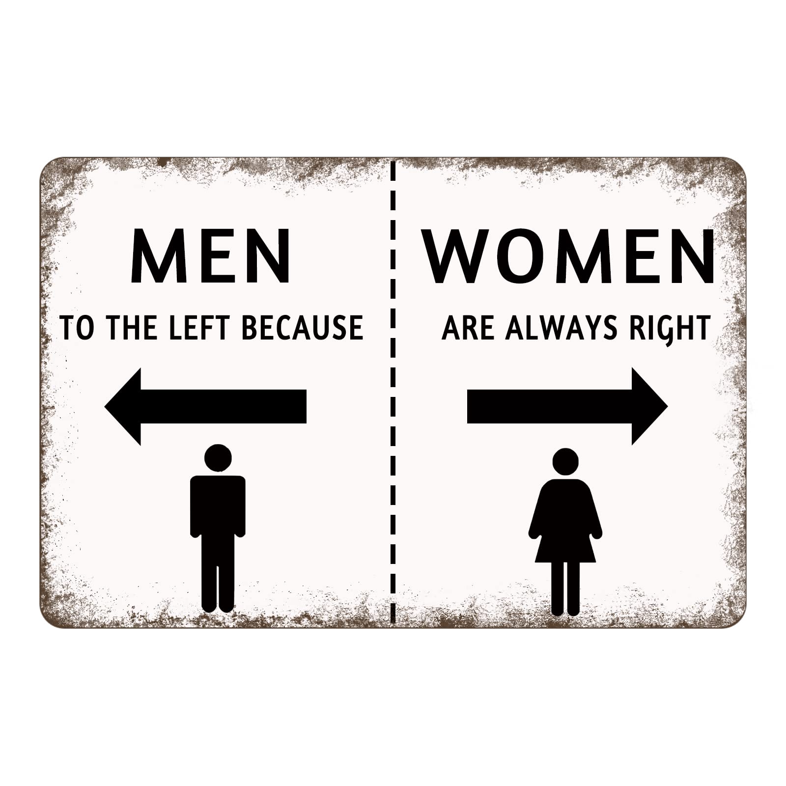 High quality goods M Tin Sign M Tin Ss: G & O, SIGNCHAT WC Left Man R W ...