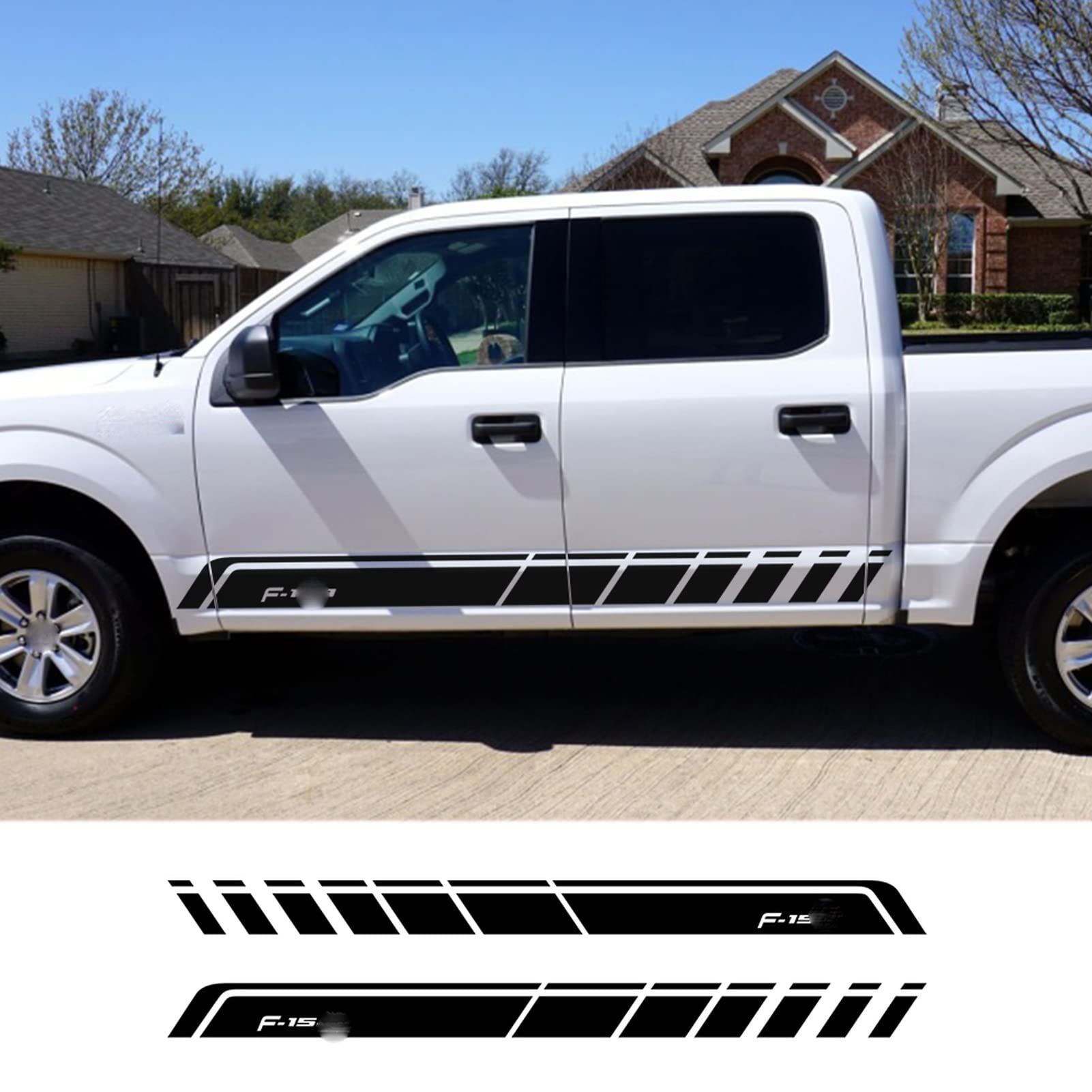 Buy Car Door Side Skirt Stripes Decal Sticker, For Ford Ranger Raptor ...