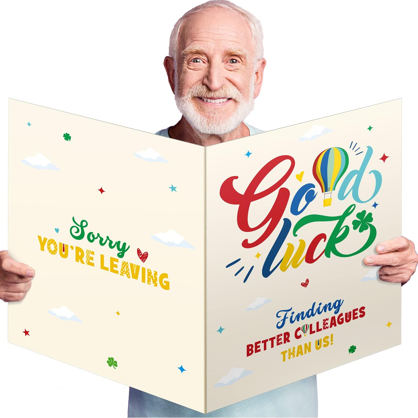 Amazon.com : HOMANGA Large Farewell Greeting Card, Leaving Card for ...