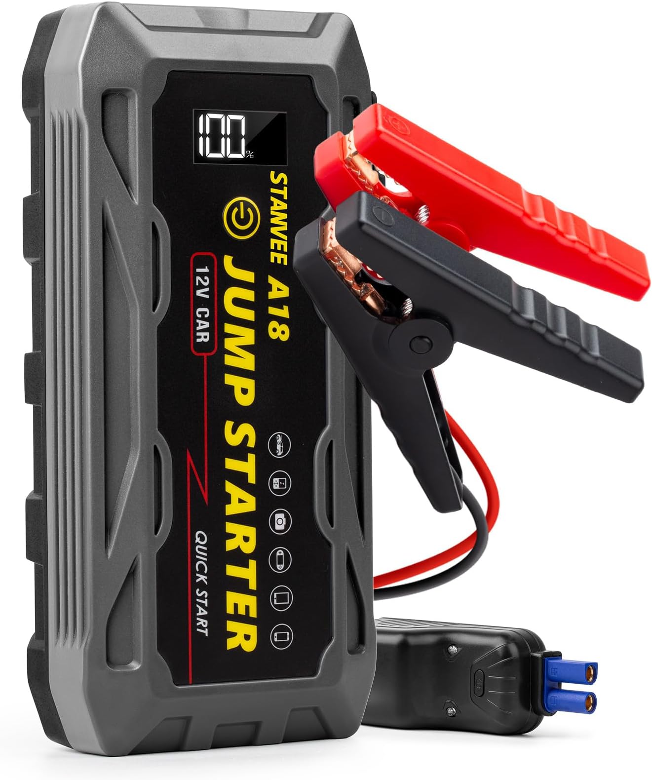 Amazon.com: STANVEE Car Emergency Starter 2000A Peak, 12V Portable Car ...