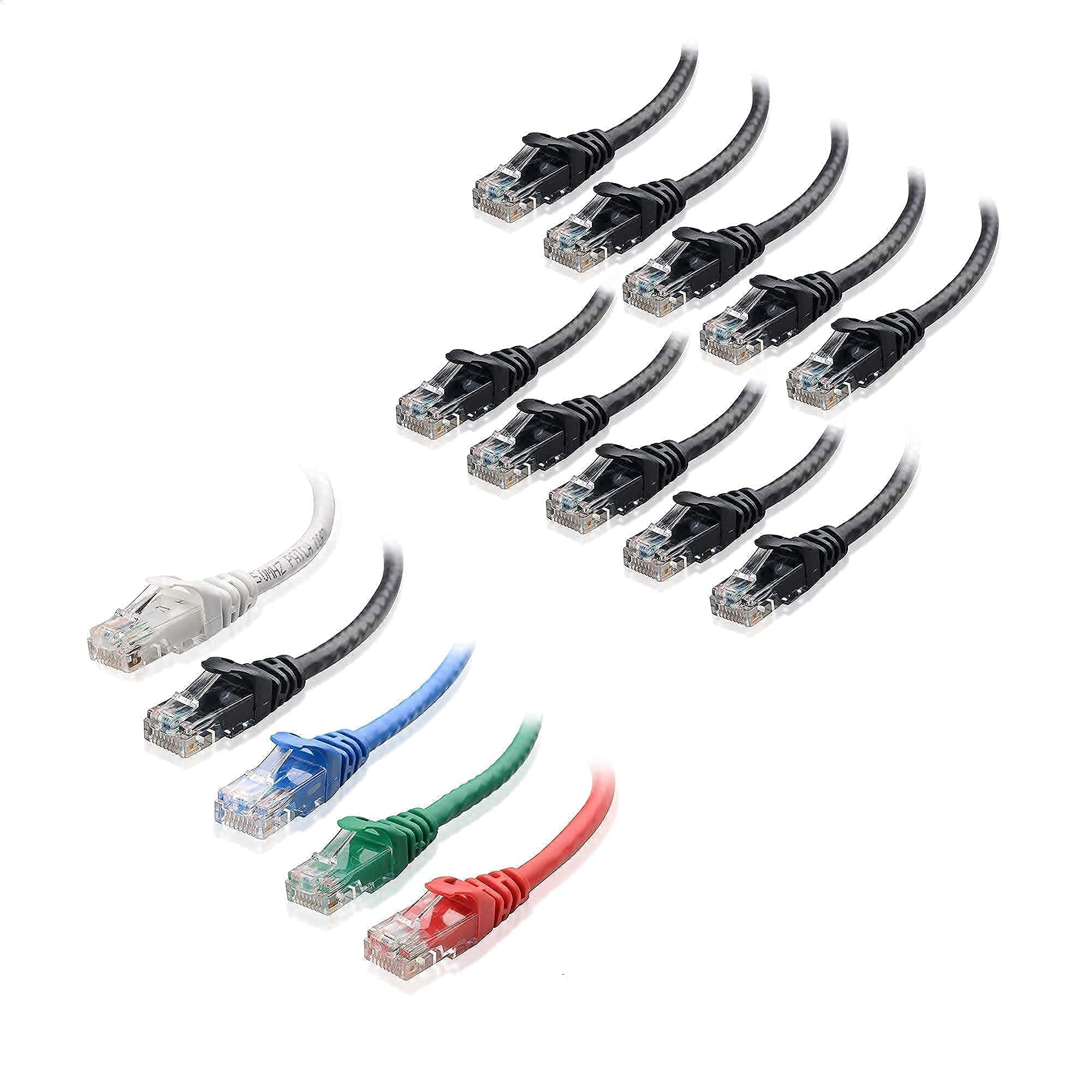 Amazon.com: Cable Matters 10-Pack Snagless Short Cat6 Ethernet Cable ...