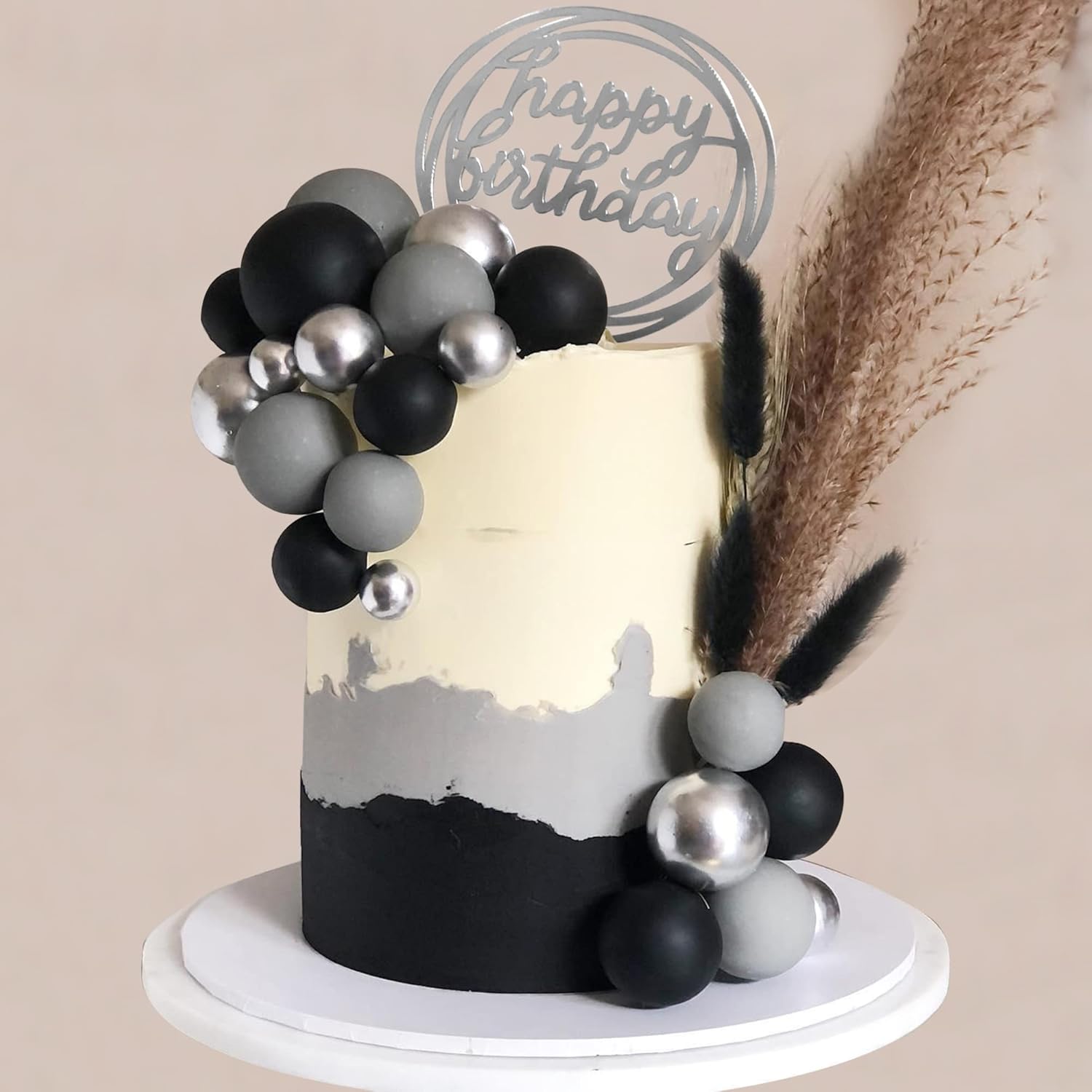 Amazon.com: Colorful Balls Cake Topper Mini Balloons Cupcake Topper ...