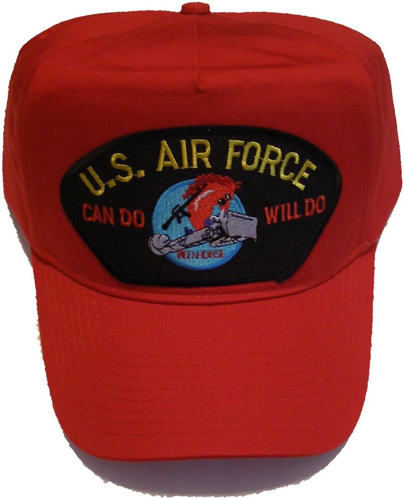 Amazon.com: USAF Charging Charlie RED Horse Veteran Hat - Red - Veteran ...