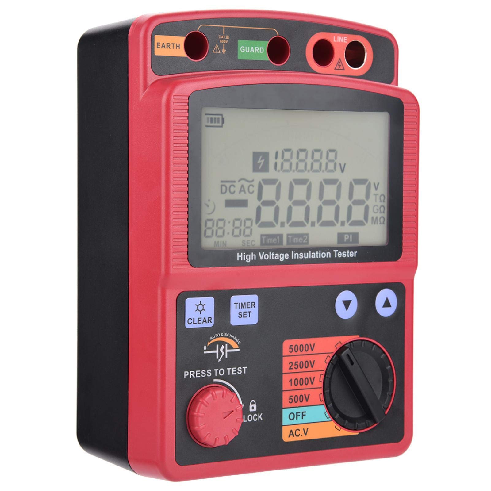 Buy High voltage megohmmeter Digital Insulation Resistance Multimeter ...