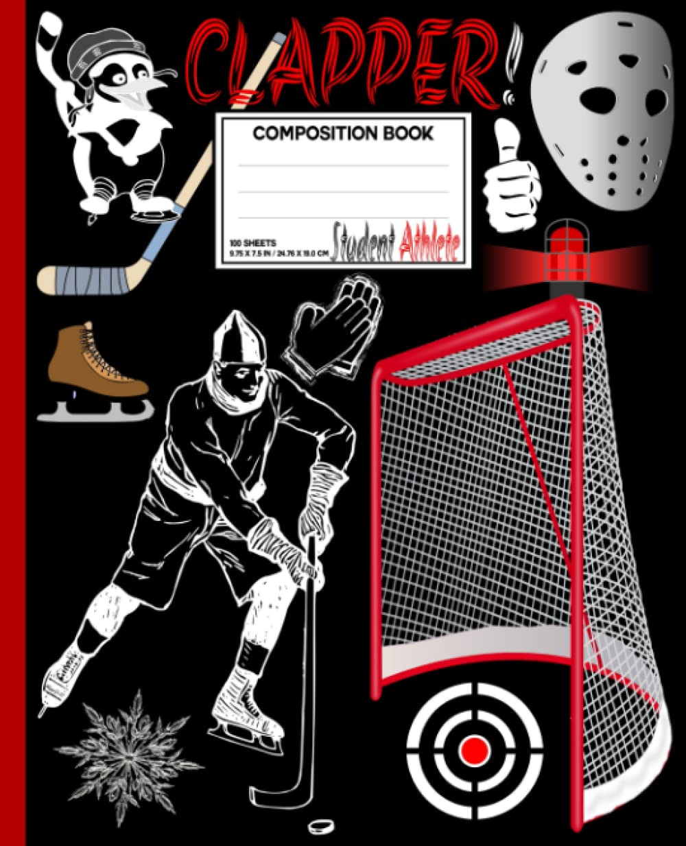 Student Athlete Hockey Composition Book: Notebook Journal for Hockey ...