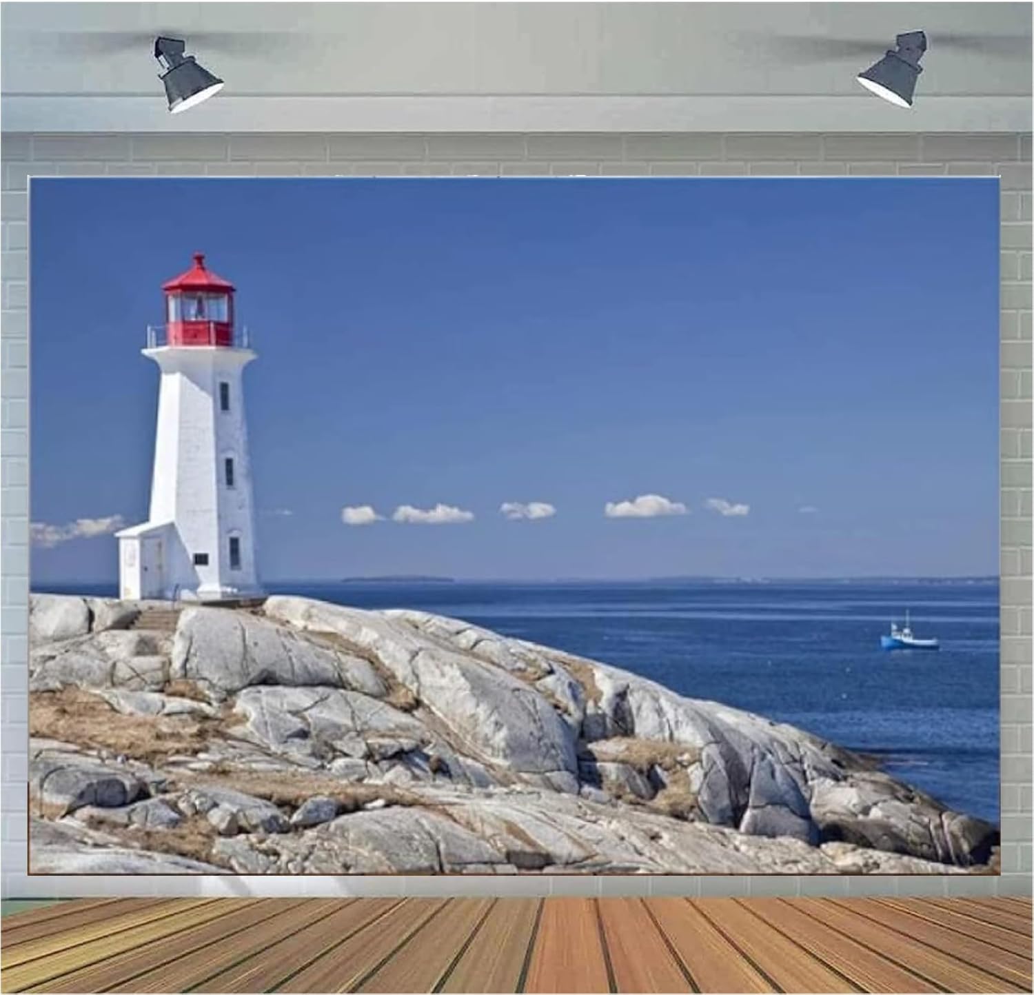 Amazon.com : 7x5 Feet Adventure Nautical Travel Backdrop Lighthouse ...