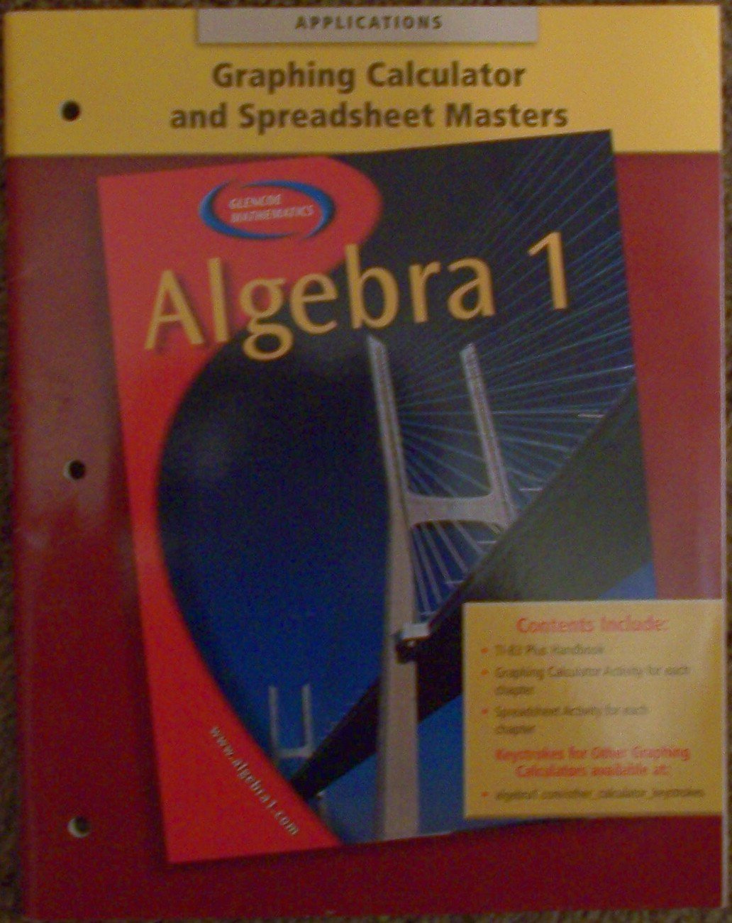 Algebra 1 Graphing Calculators and Spreedsheets Masters(Glencoe ...