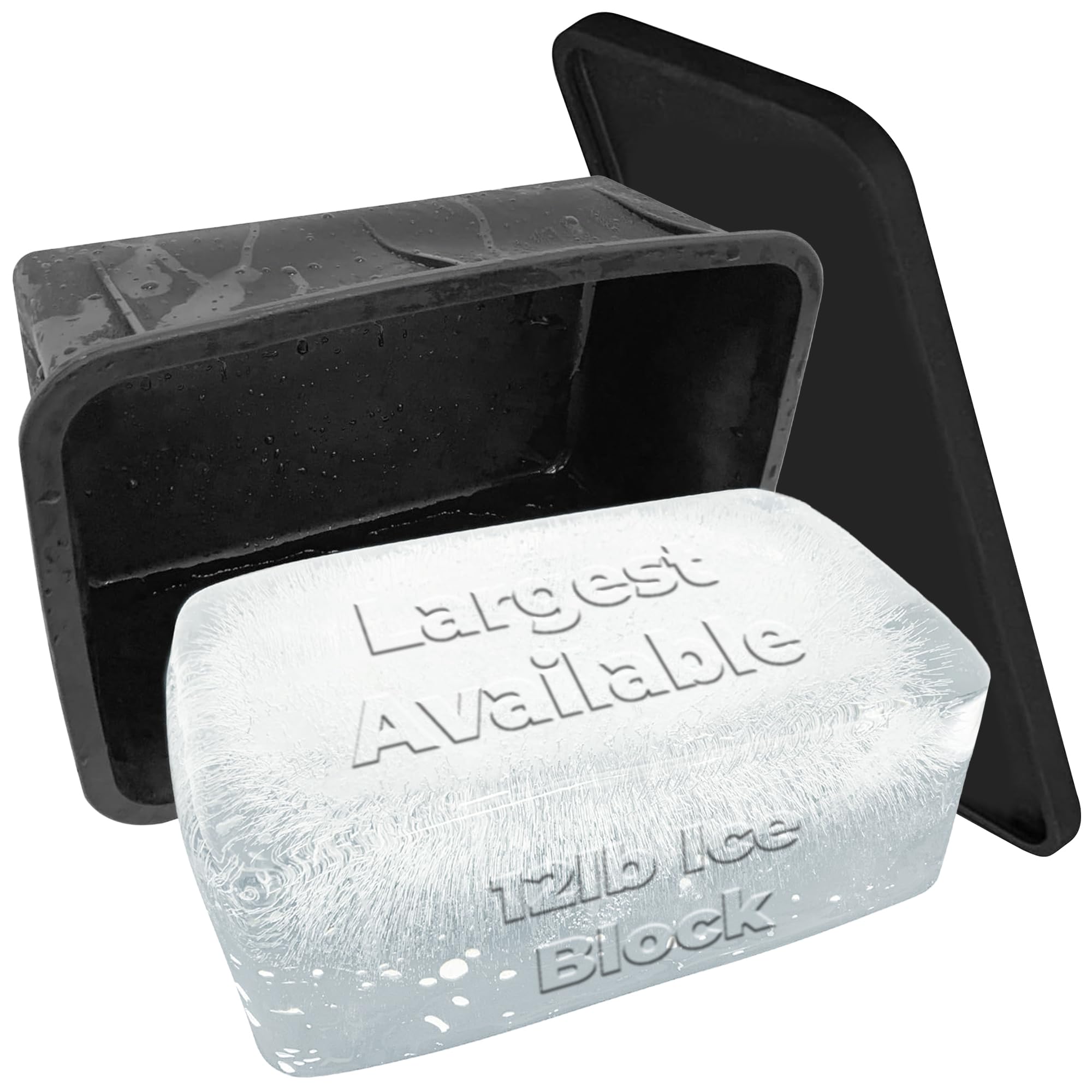 Amazon.com: Ice Block Form With Lid Makes 12 Lb. Ice Cube 11" x 7" x 5 ...