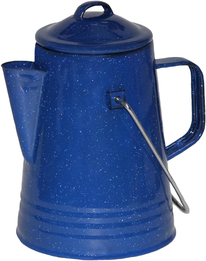 Amazon.com: Grip Coffee Percolator (Blue) - Durable Glazed Enamel Steel ...