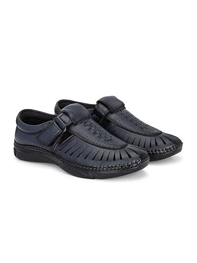 Buy Rising Wolf Men’s Comfort Sandals | Velcro Closure | Breathable Cut ...