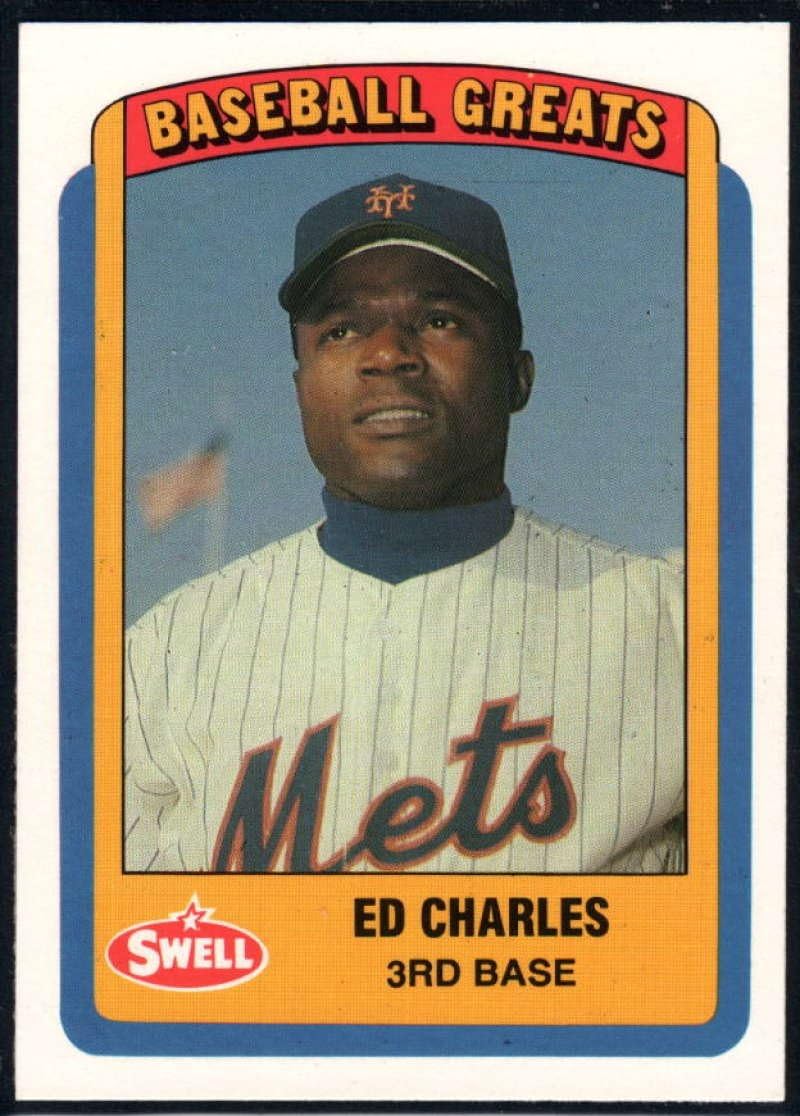 Amazon.com: Baseball MLB 1990 Swell Greats #123 Ed Charles Mets ...