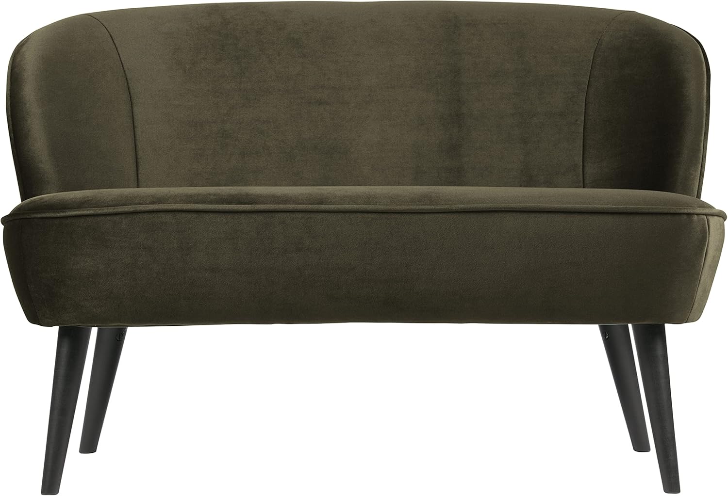 WOOOD Sara 2-Sitzer Sofa, Couch Doppelsofa Loveseat aus Samtstoff ...