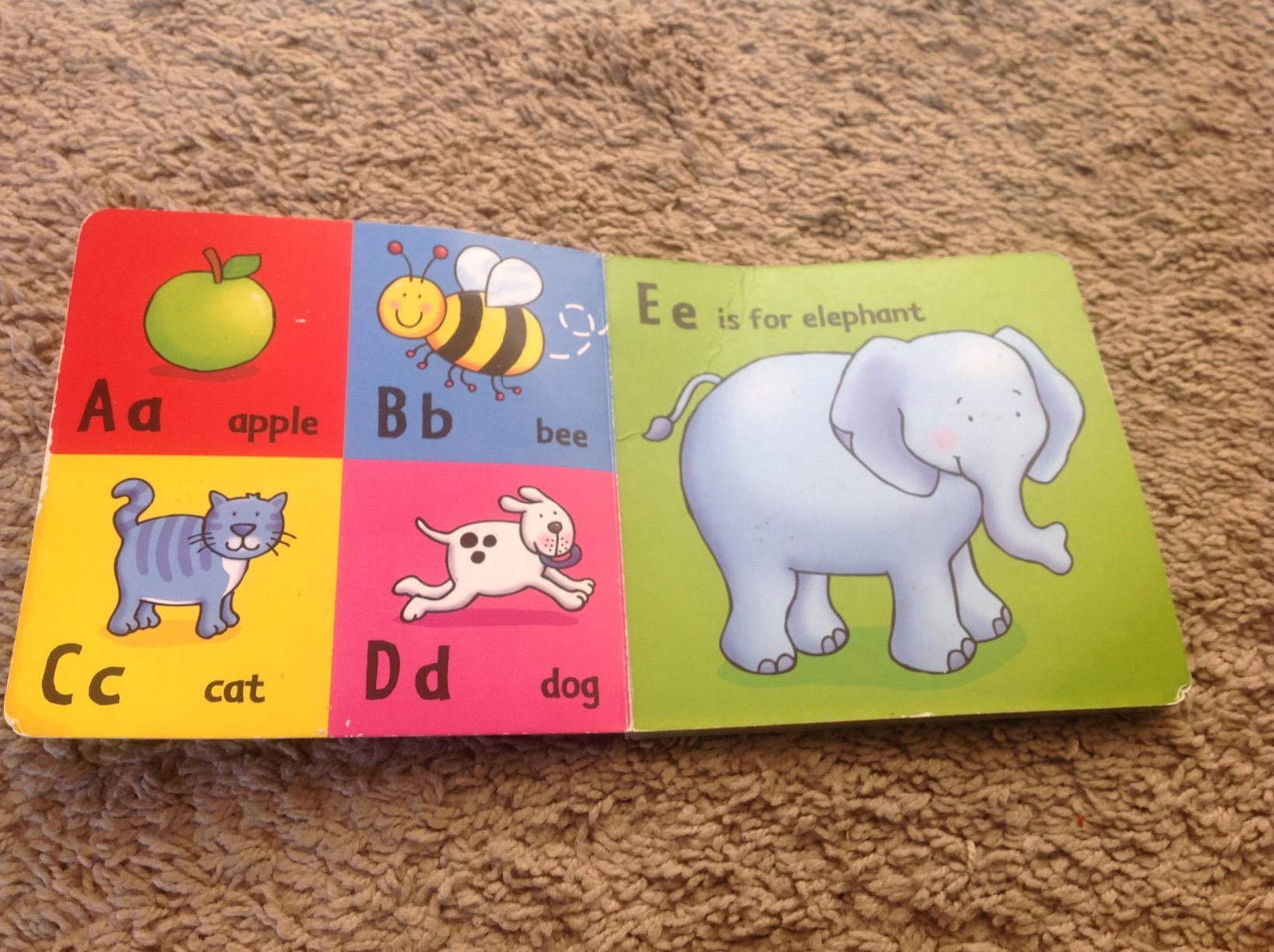 My First ABC Board Book: Bright and Colorful First Topics Make Learning ...