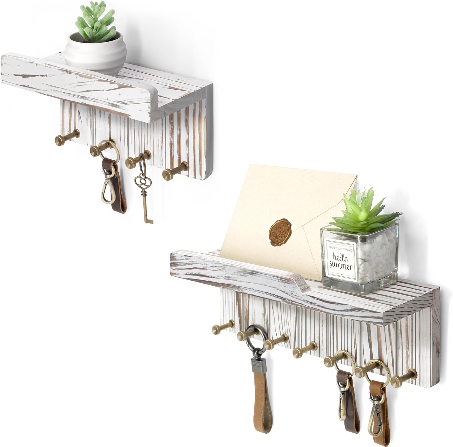 Amazon.com: Rebee Vision Farmhouse Key Holder Wall Mount Combo - Small ...