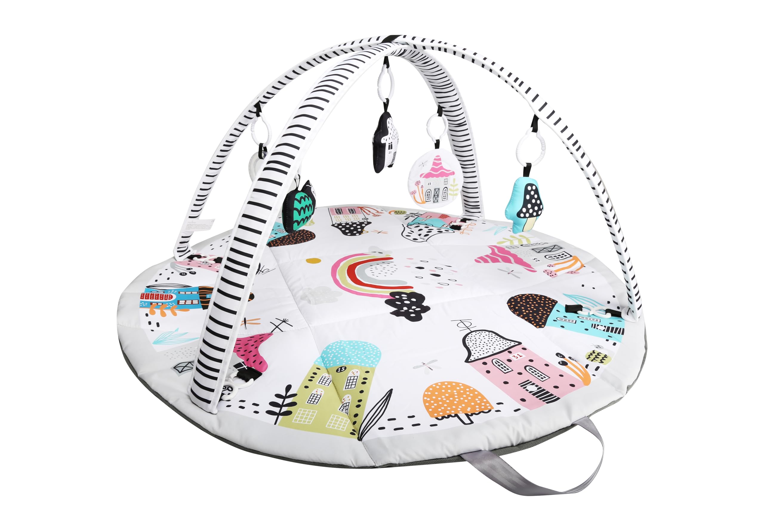Ladida Montessori Baby Play mat 2 in 1, easily converts into a bag ...
