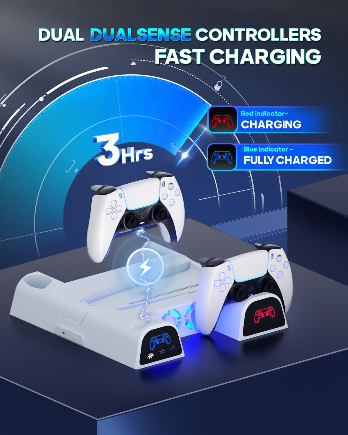 Snapklik.com : PS5 & PS5 Slim Cooling Station Stand