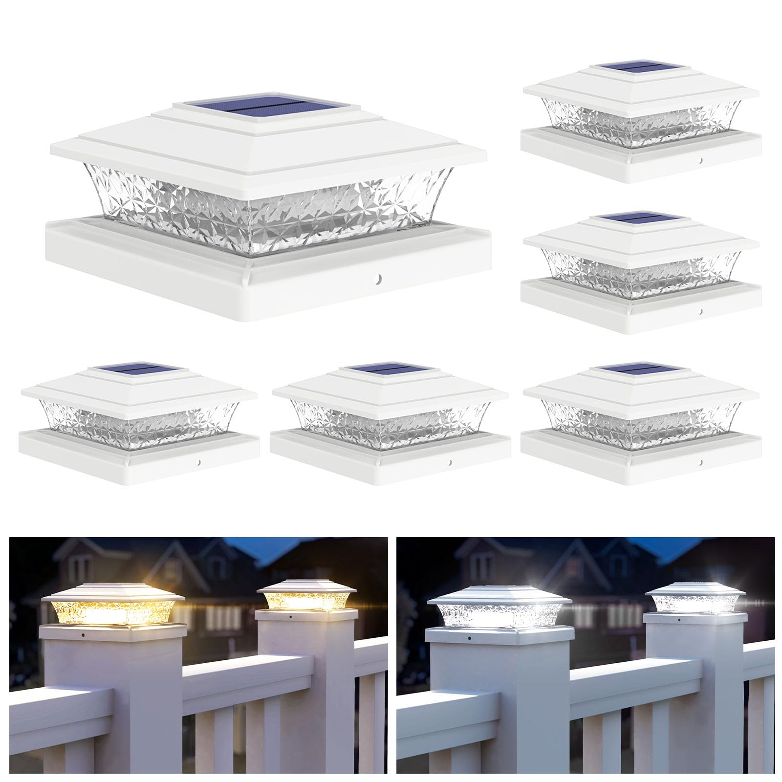 Snapklik.com : APONUO Solar Post Lights Outdoor, 2 Lighting Modes 16 ...